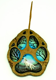 Fantasy Gifts - Wolf Paw Incense Burner, Incense Burners, 3290