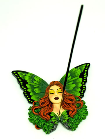 Fantasy Gifts - Green Fairy Incense Burner, Fairies, 3382