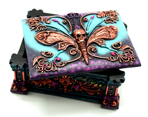 Fantasy Gifts - Death Moth Box, Jewelry/Stash Boxes/Jars, 3457